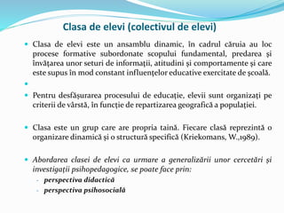 Managementul clasei c5 | PPTX