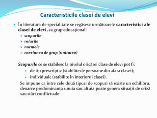 Managementul clasei c5 | PPTX
