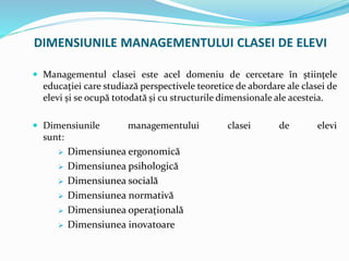 Managementul clasei c9 | PPTX