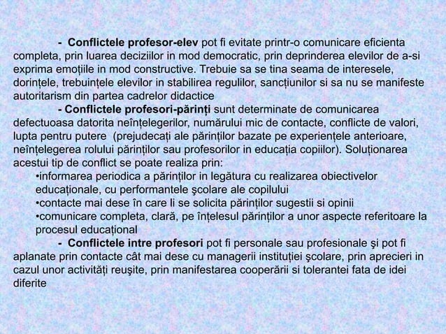 Managementul conflictului | PPTX