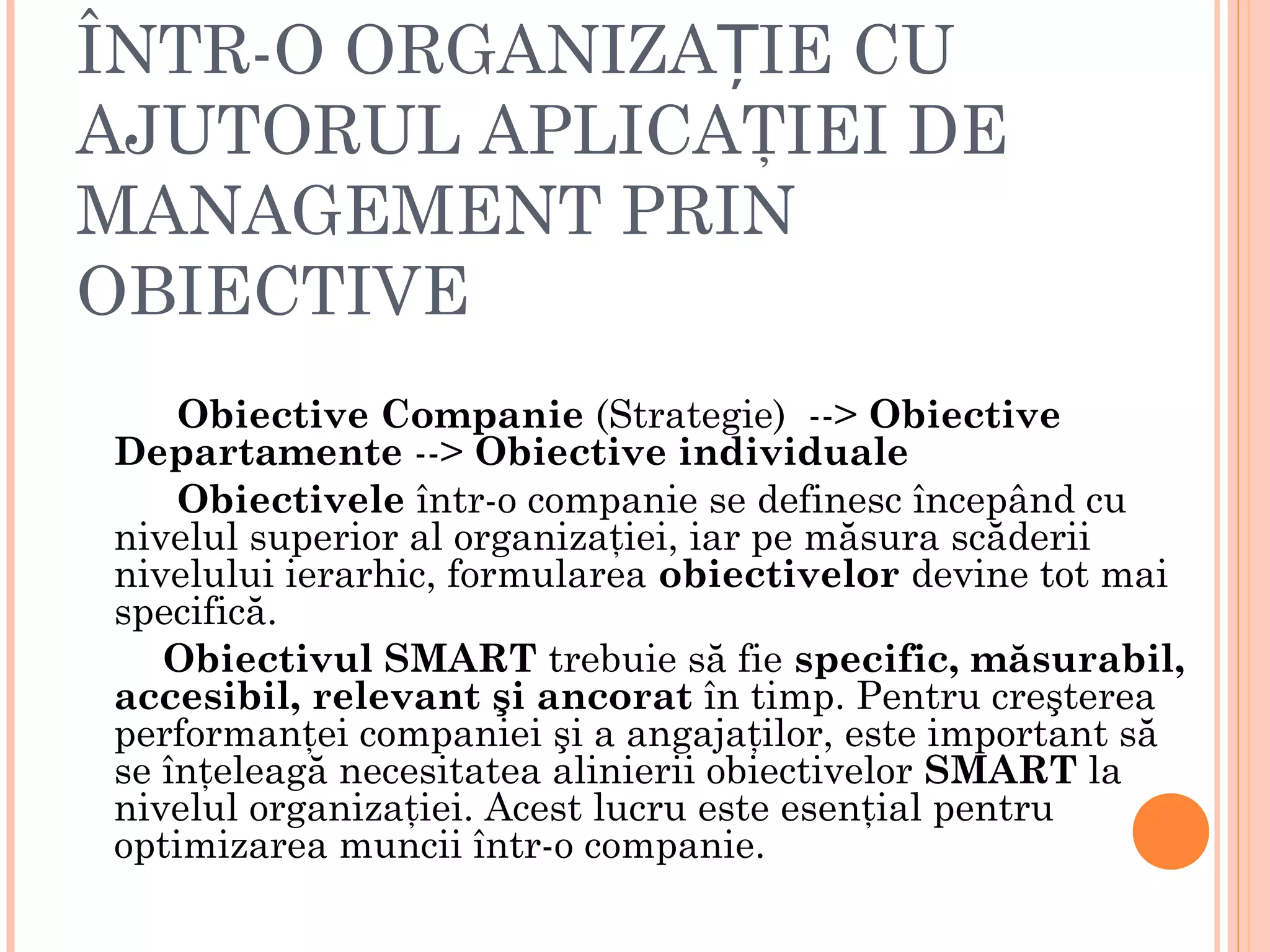 Managementul prin obiective | PPT
