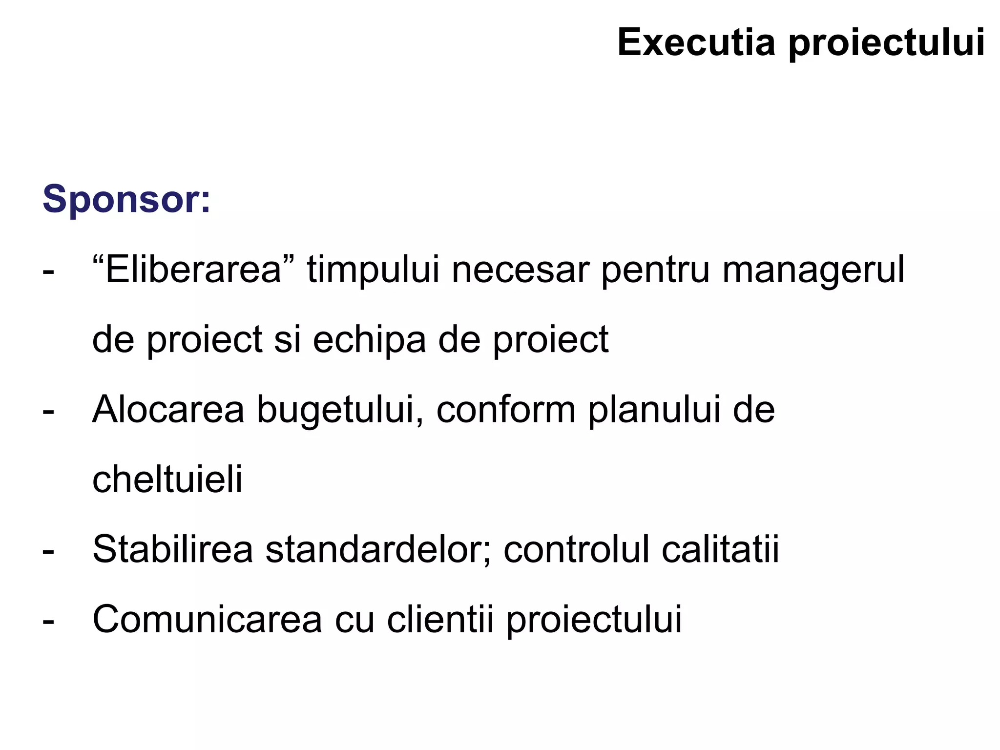 Managementul proiectelor | PPT