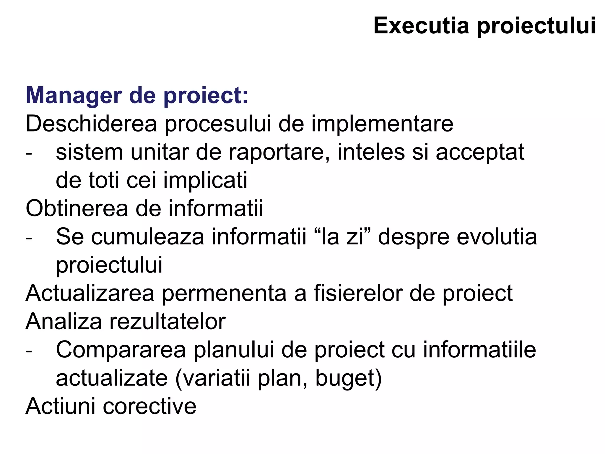 Managementul proiectelor | PPT