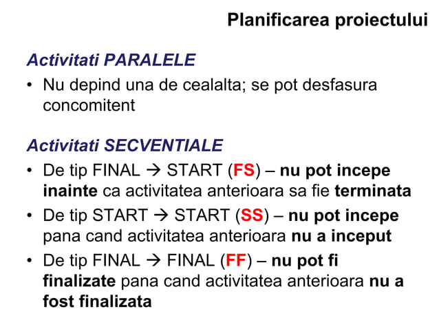 Managementul proiectelor | PPT