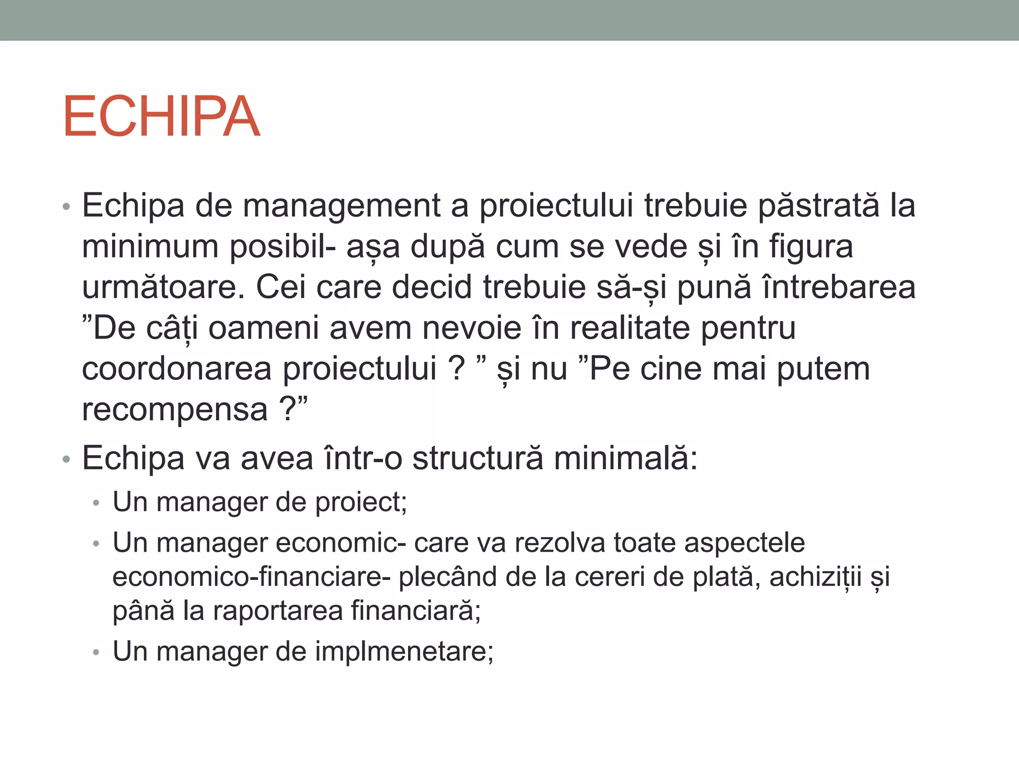Managementul proiectelor | PPT