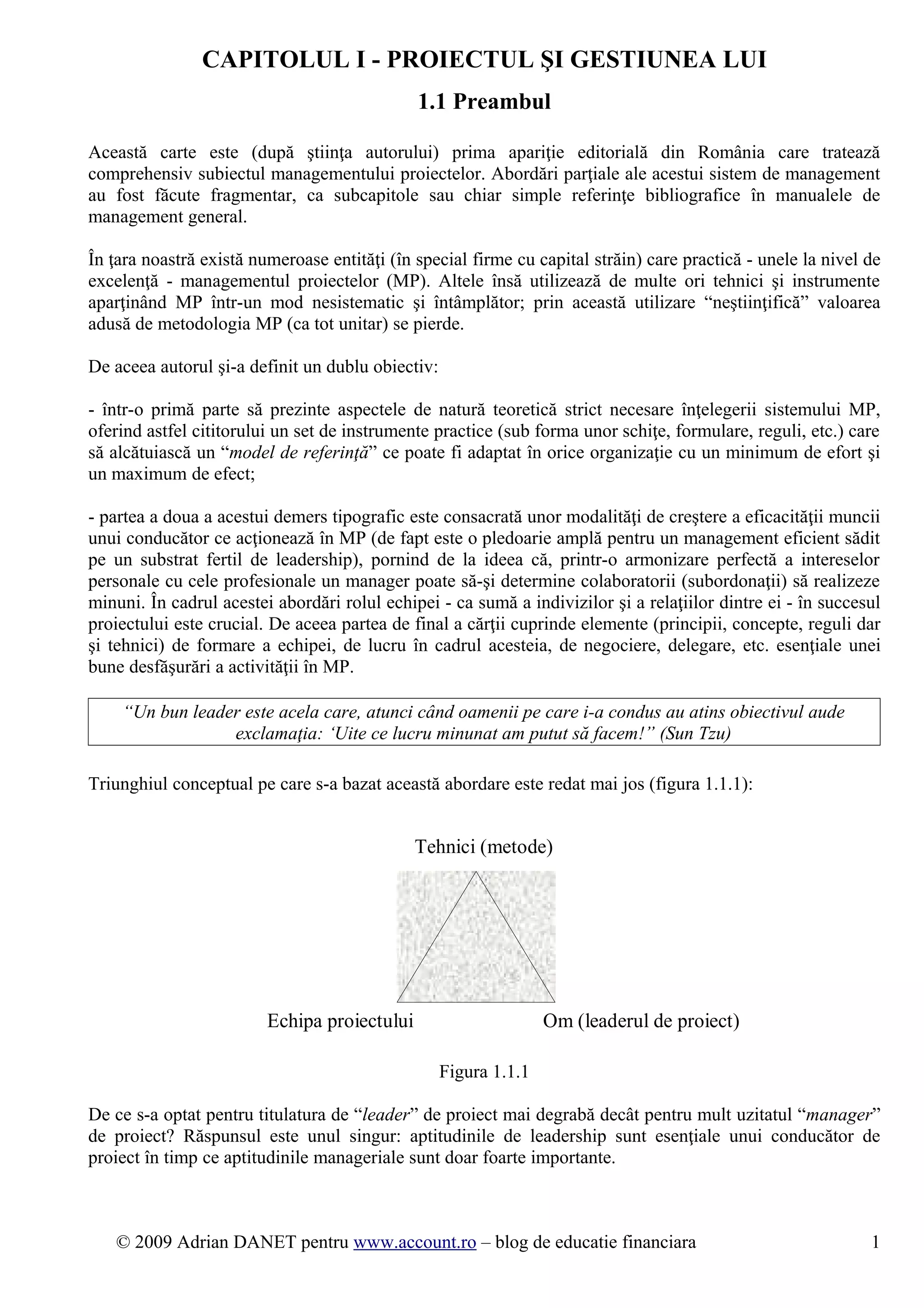 Managementul proiectelor adrian_danet_1 | PDF