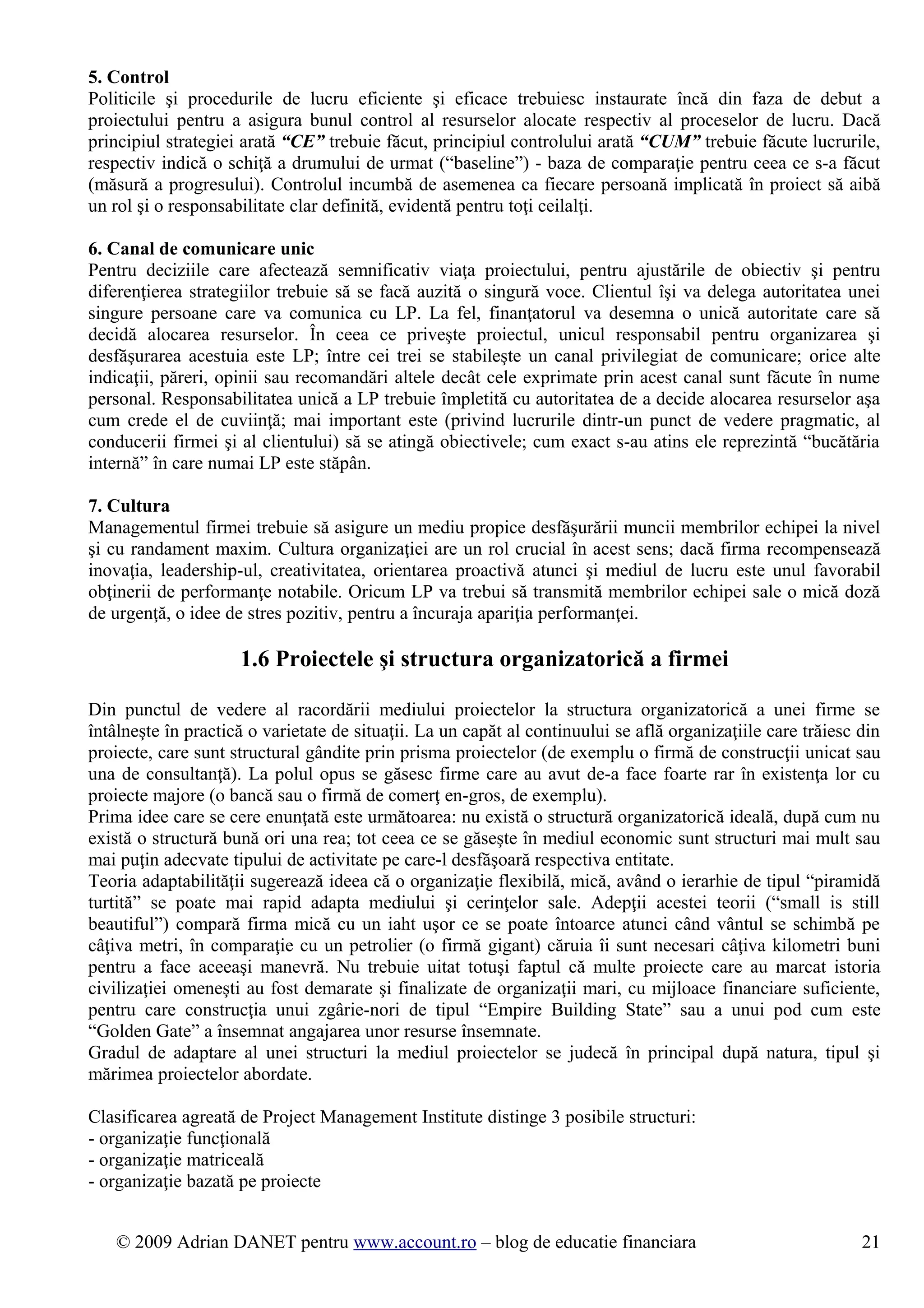 Managementul proiectelor adrian_danet_1 | PDF