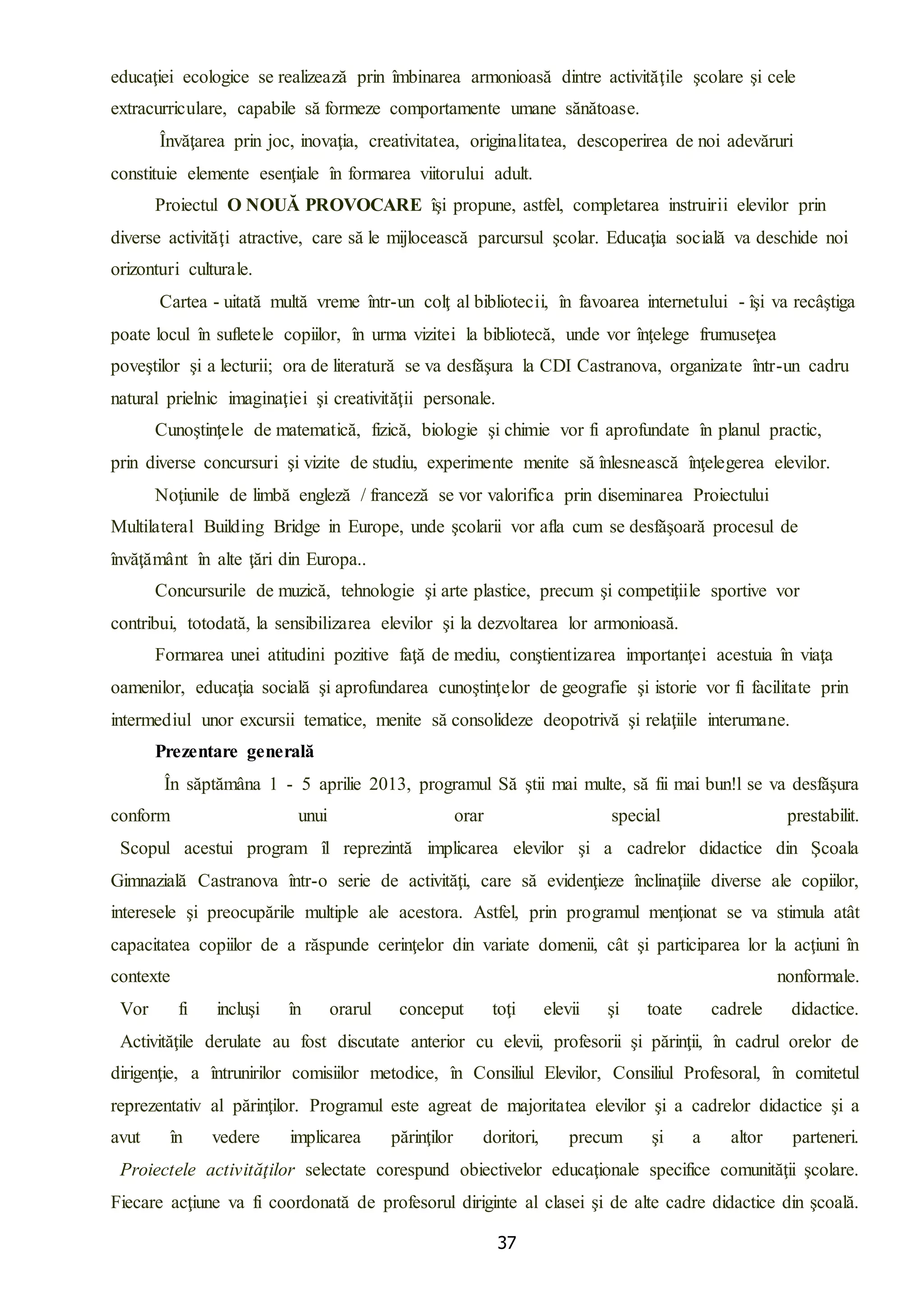 Managementul proiectelor educationale | DOCX