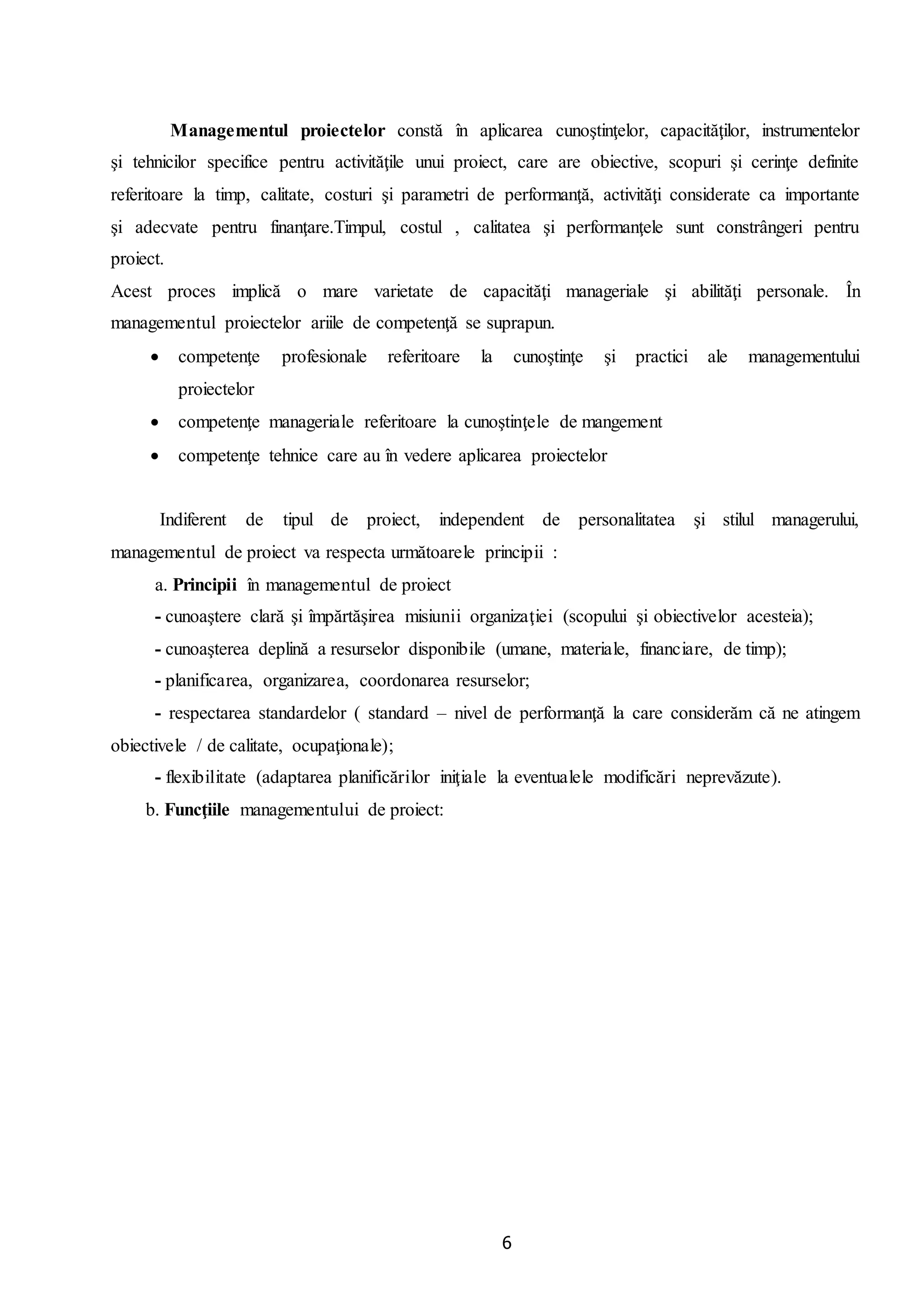 Managementul proiectelor educationale | DOCX