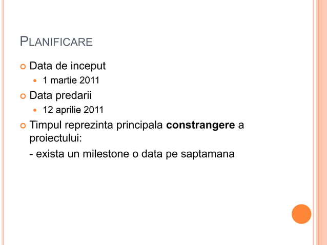 Managementul proiectelor software | PPT