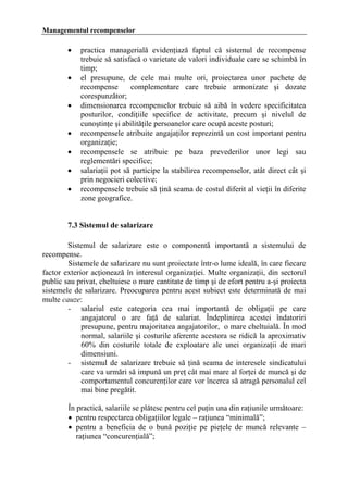 Managementul recompenselor | PDF