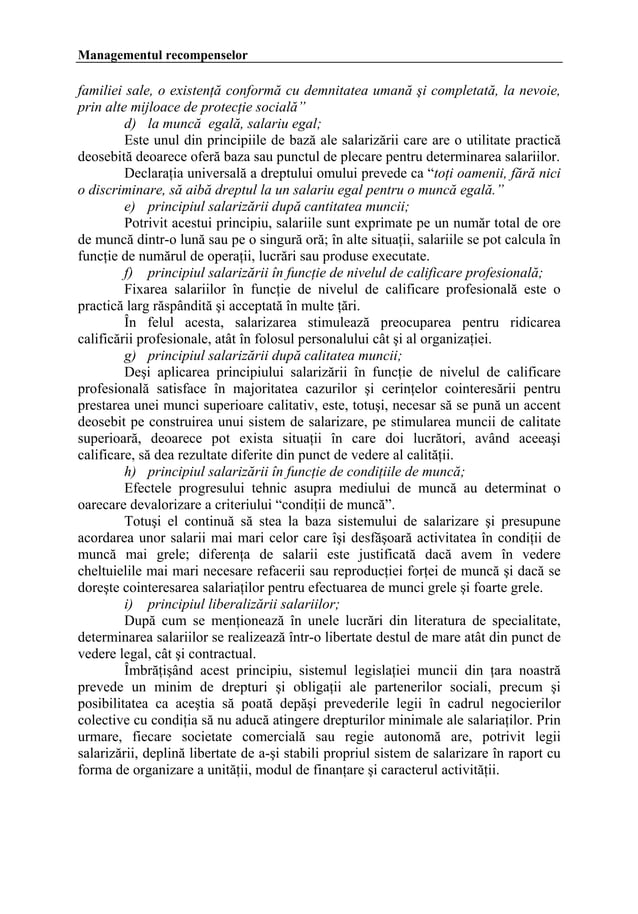 Managementul recompenselor | PDF