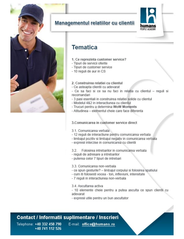 Managementul relatiilor cu clientii by humans | PDF