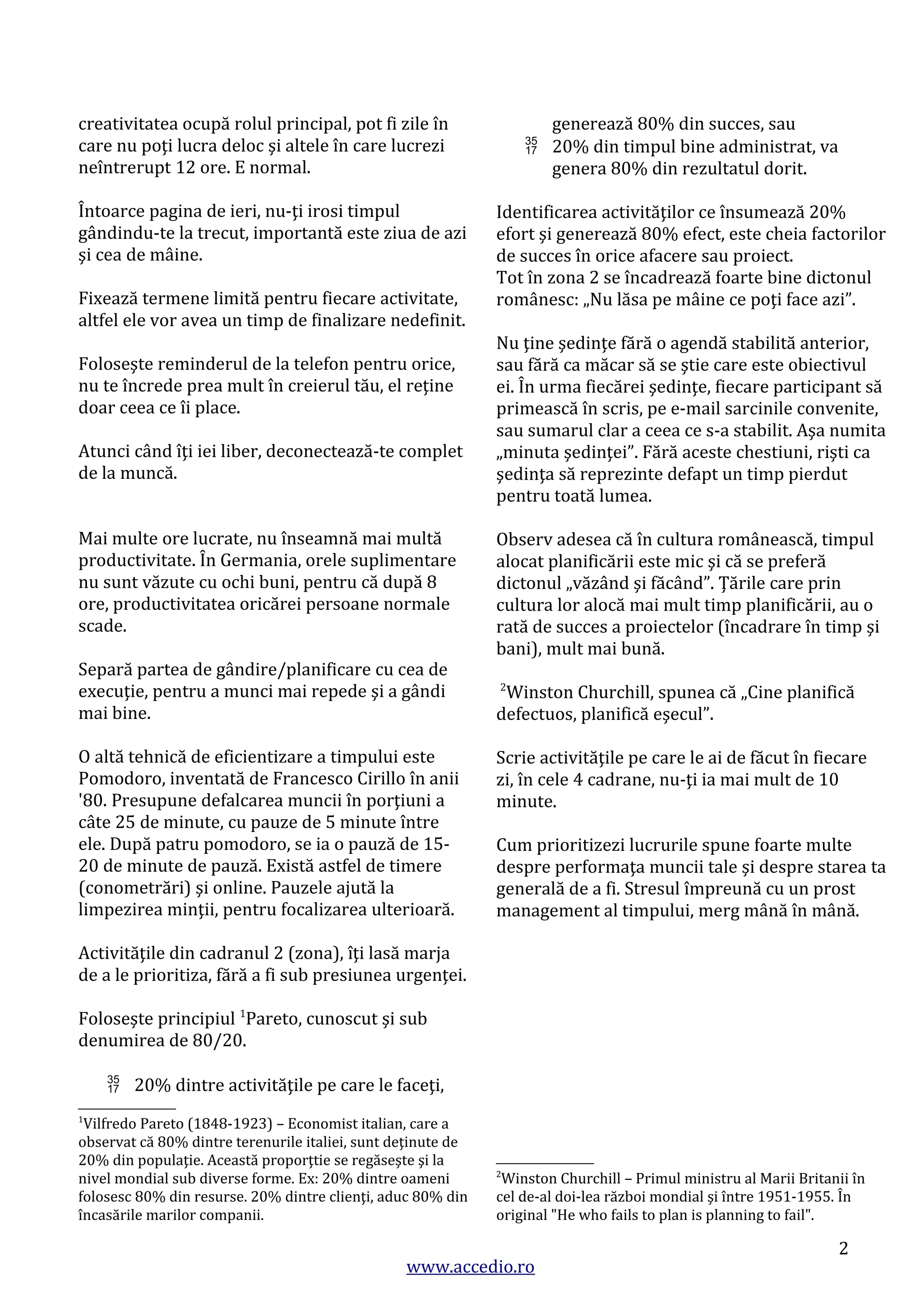 Managementul timpului | PDF