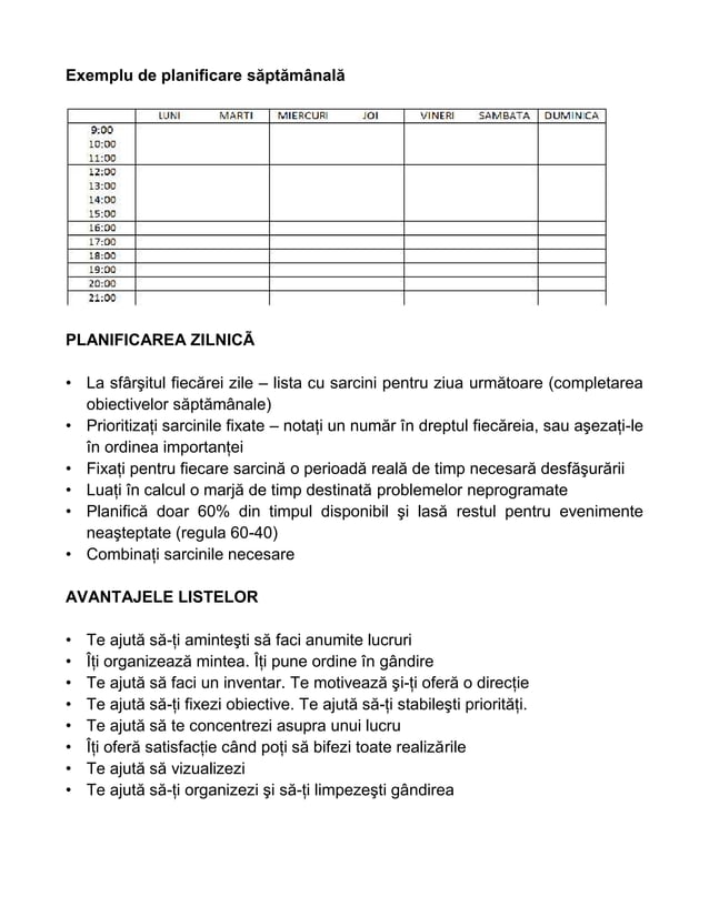 Managementul timpului: componenta fundamentala flexiwork | PDF