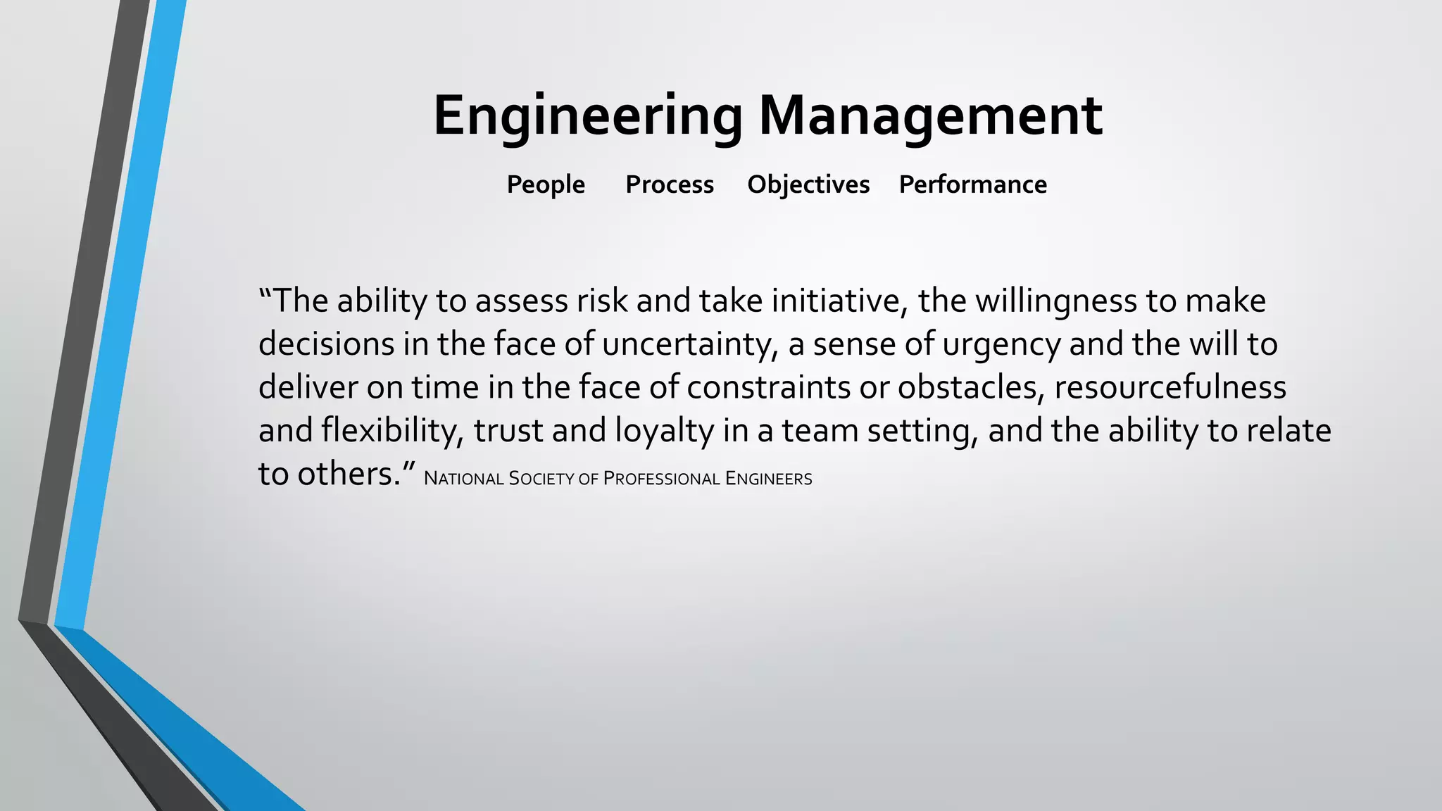 Management within the context of engineering & technical operations | PPT