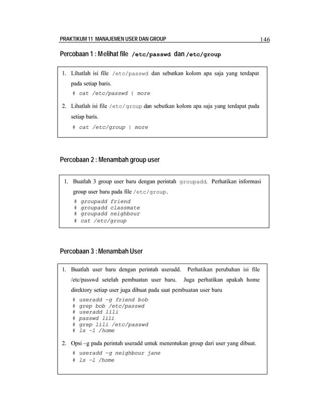 Modul_SO_Managemen User&Group | PDF