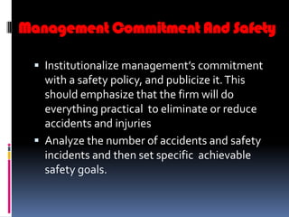 Managemet commitment and safety the slide | PPTX