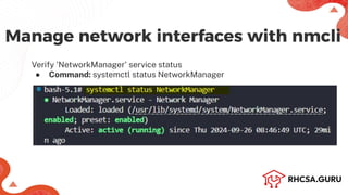 Manage Networking in RHEL - RHCSA (RH124).pdf