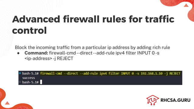 Manage Network Security (Firewall) in RHEL - RHCSA (RH134).pdf