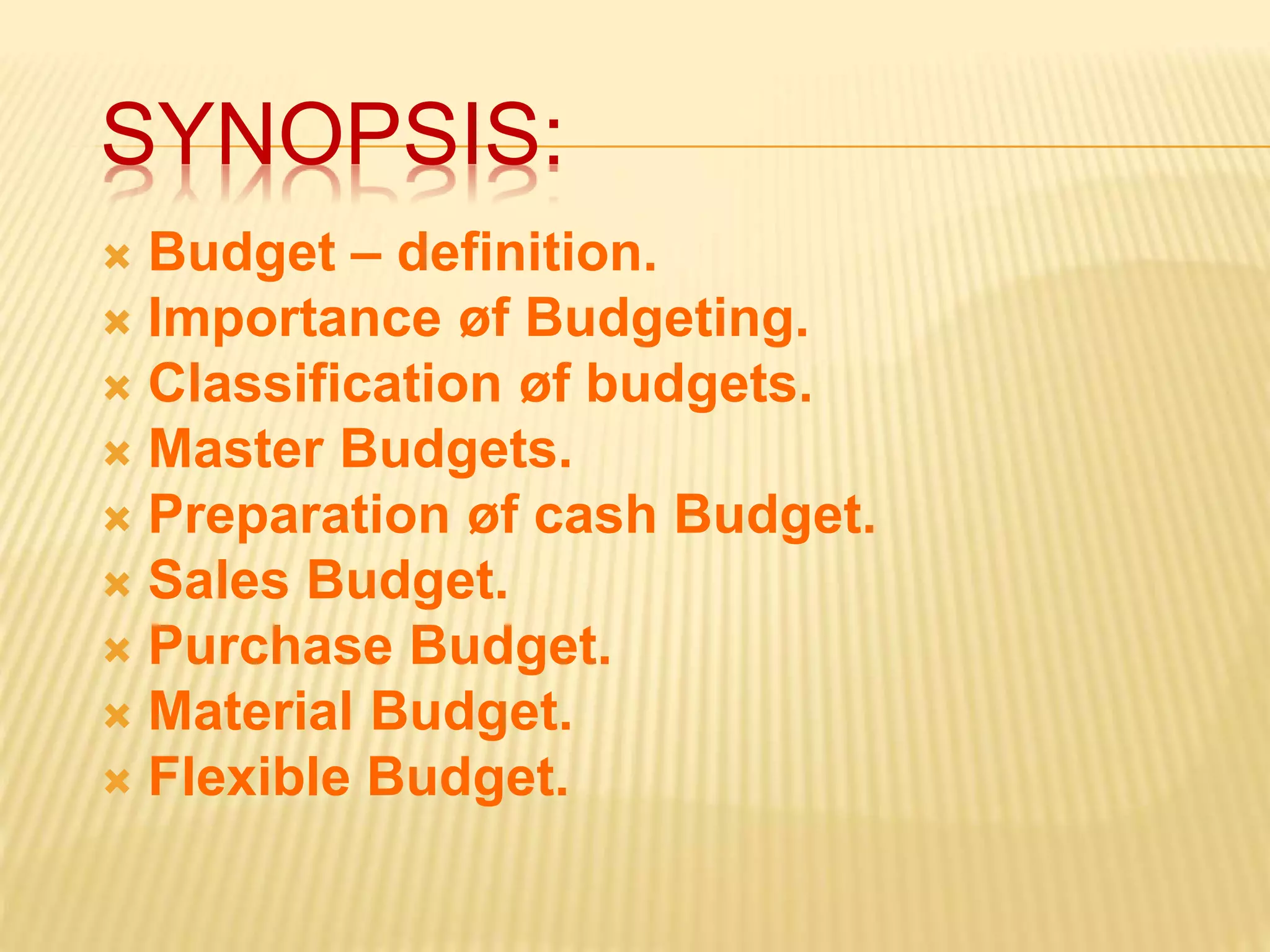 Budget and its type | PPTX