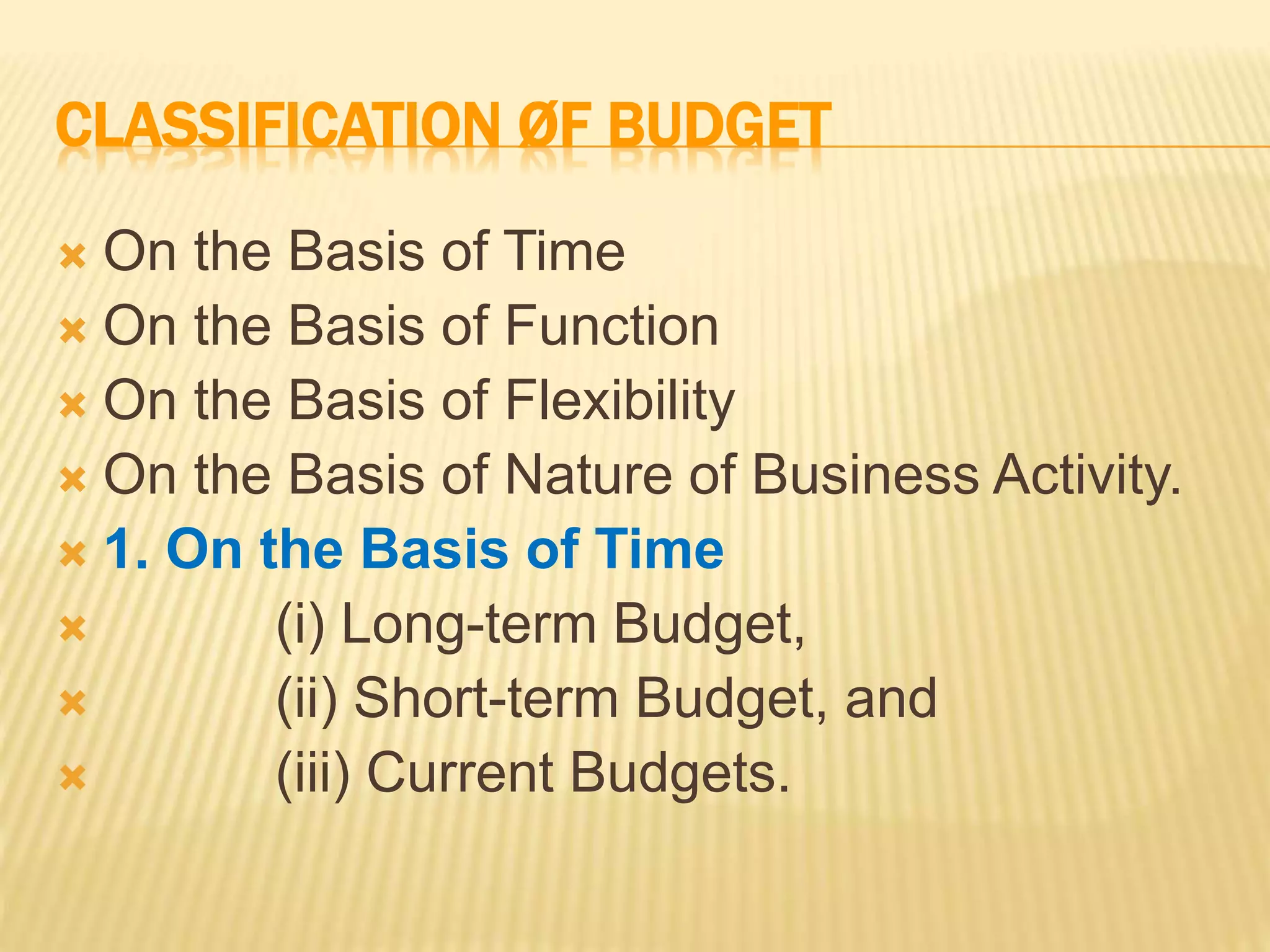 Budget and its type | PPTX