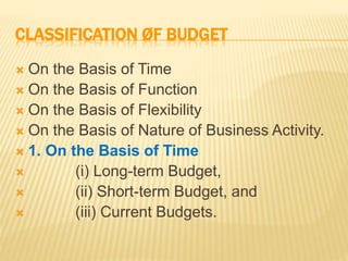 Budget and its type | PPTX