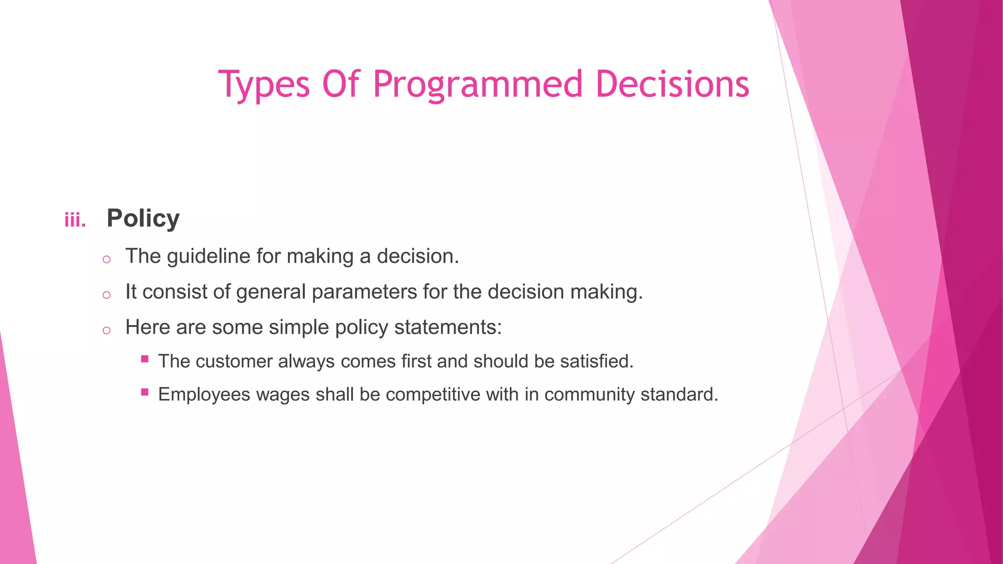 Management Chapter no 7 Managers As Decision Makers. | PPTX