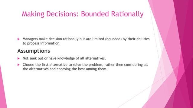 Management Chapter no 7 Managers As Decision Makers. | PPTX | Business ...