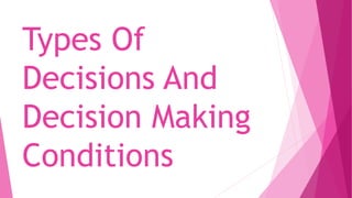 Management Chapter no 7 Managers As Decision Makers. | PPTX