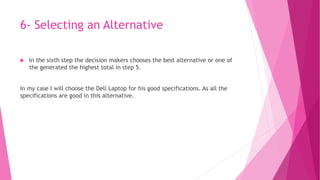 Management Chapter no 7 Managers As Decision Makers. | PPTX