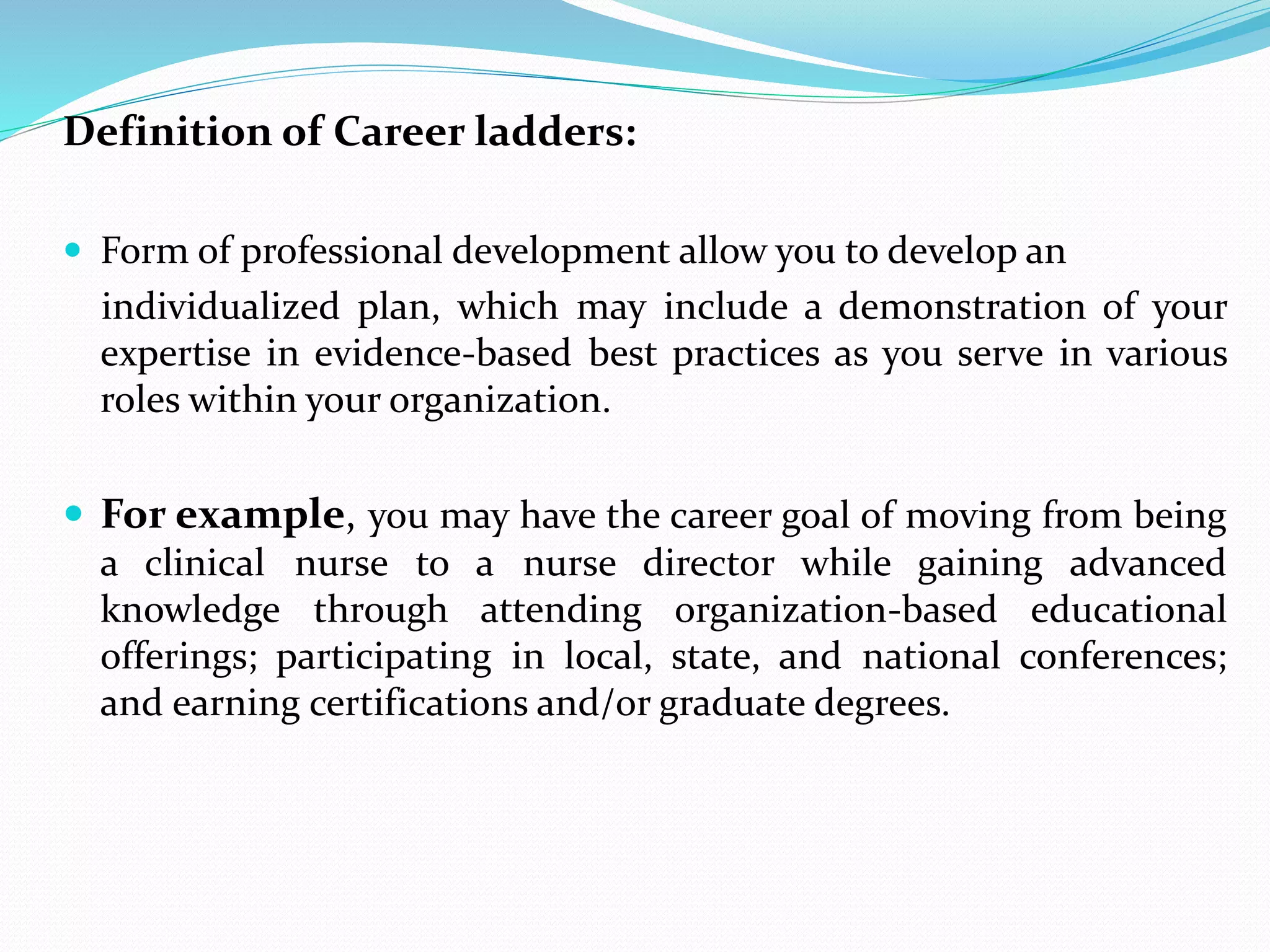 Manage nursing career | PPT