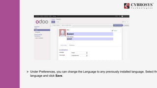 Manage odoo in your own language | PPT