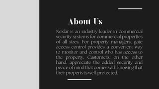 Manage Property Access with Gate Access Control System | PPTX