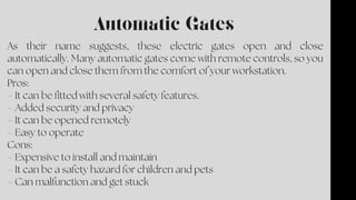 Manage Property Access with Gate Access Control System | PPTX