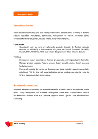 Cursuri Manager de Proiect | PDF