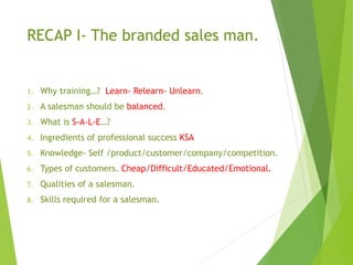 Qualities of a Sales man - Business training ppt series4 from James ...