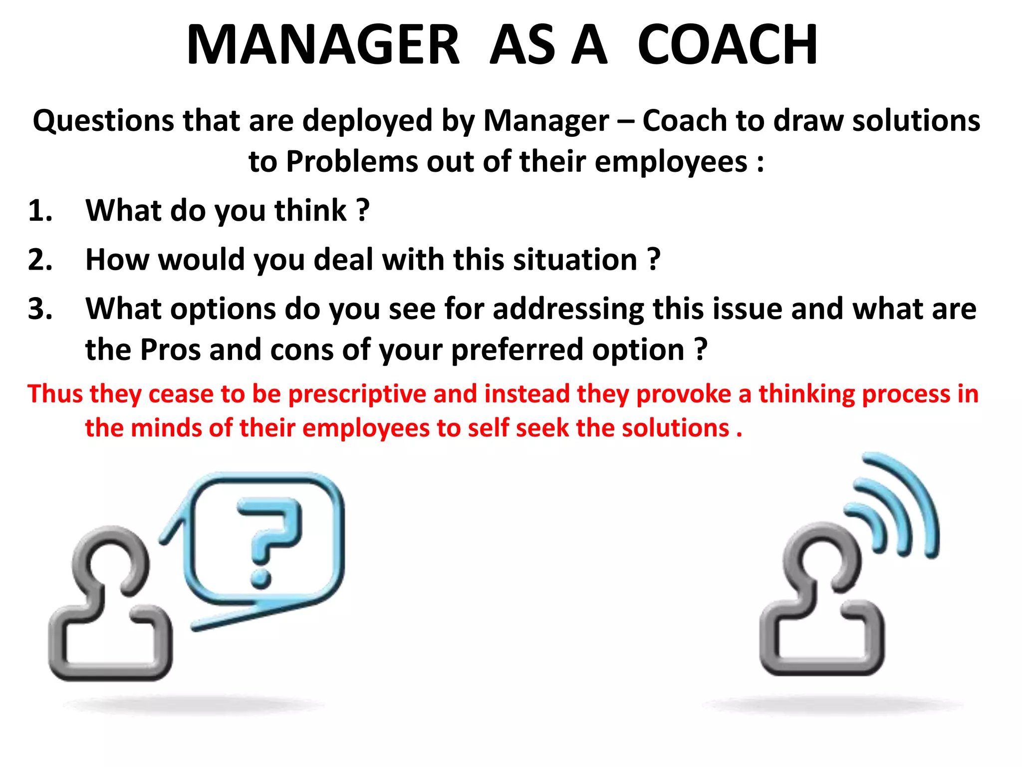 Manager As A Coach A Ppt Presentation C.Eashwer | PPTX