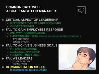 Manager & communication | PPT
