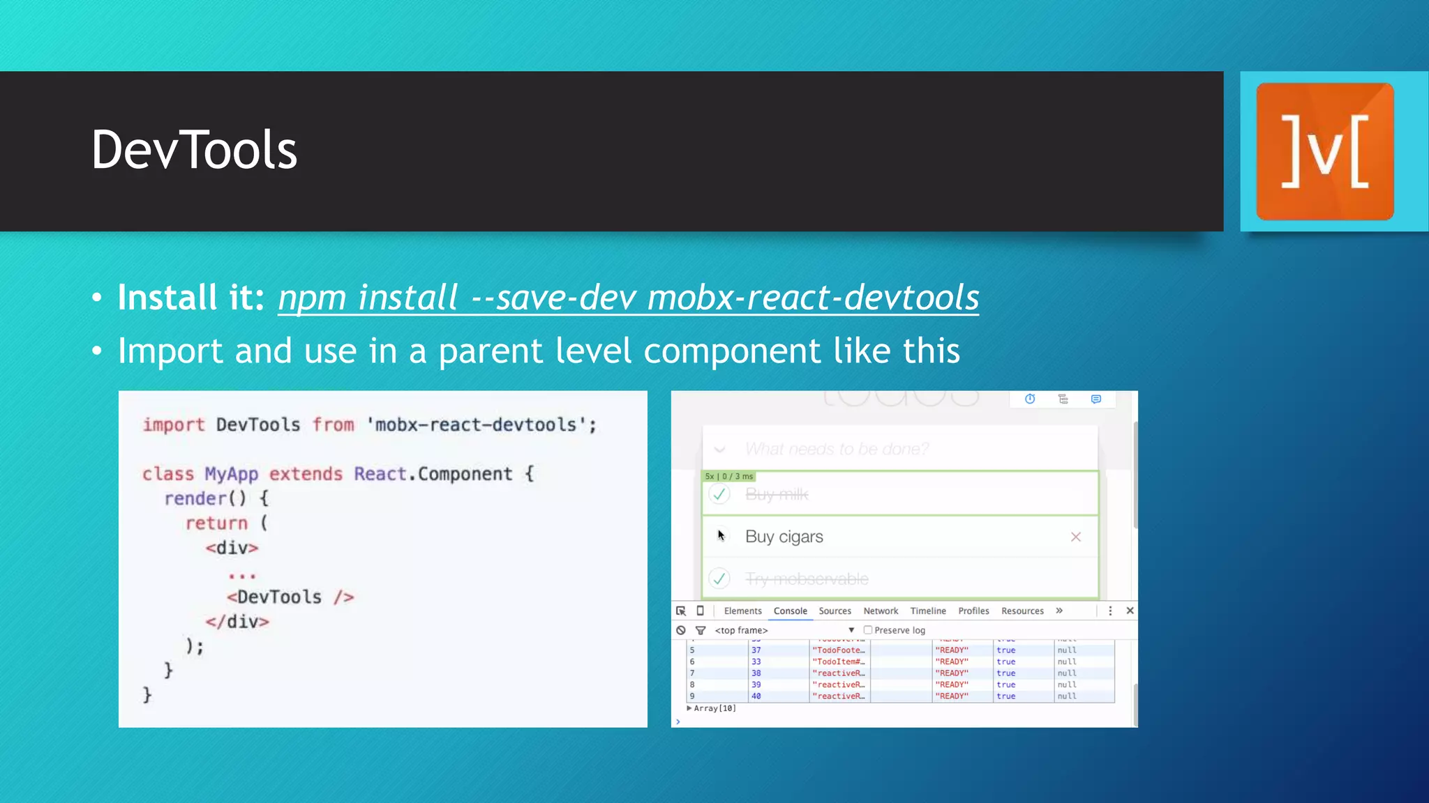 Manage react state with MobX | PPT