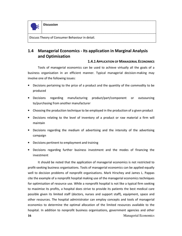 Managerial economics Notes For M-com (Final)Year | PDF