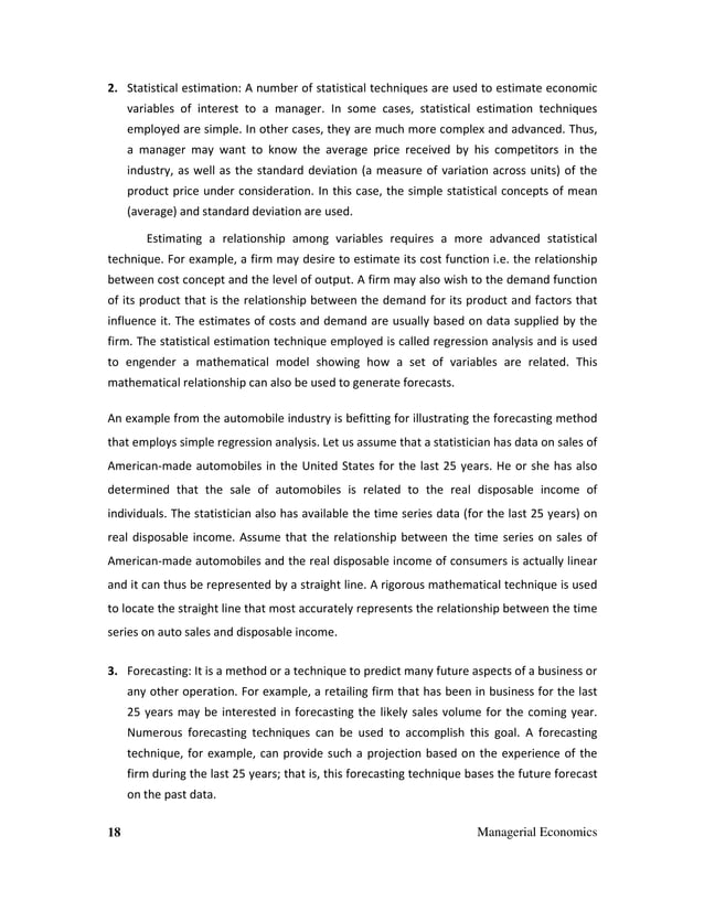 Managerial economics Notes For M-com (Final)Year | PDF