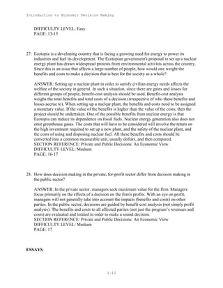 Managerial Economics 7th Edition Samuelson Test Bank | PDF