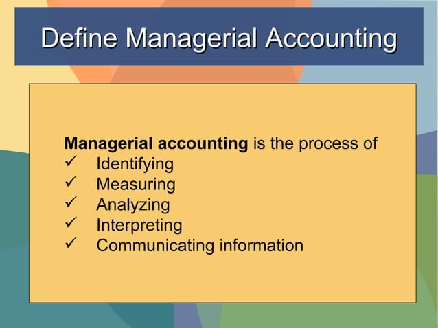 Managerial Accounting | PPT