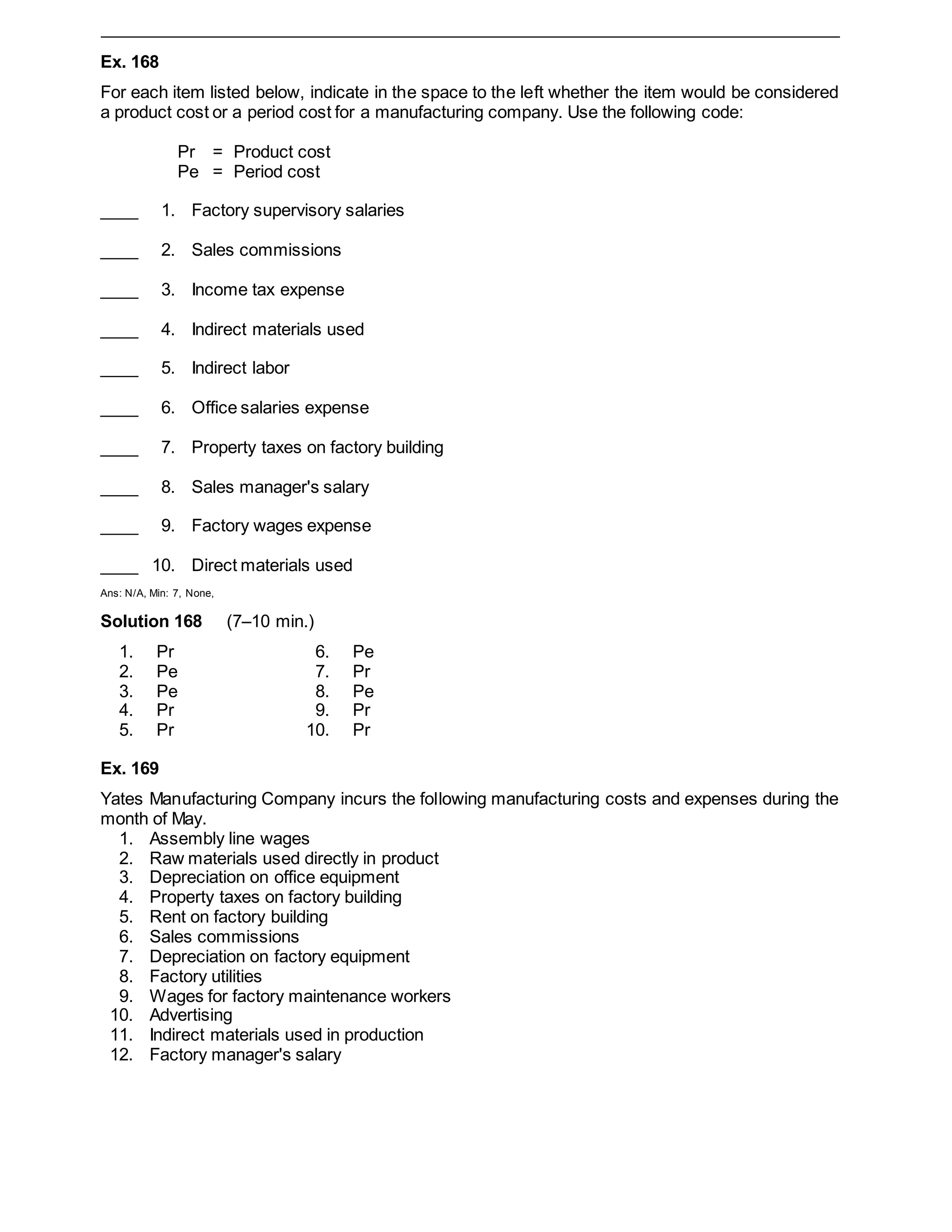 Managerial accounting-Test Bank for Students | DOCX