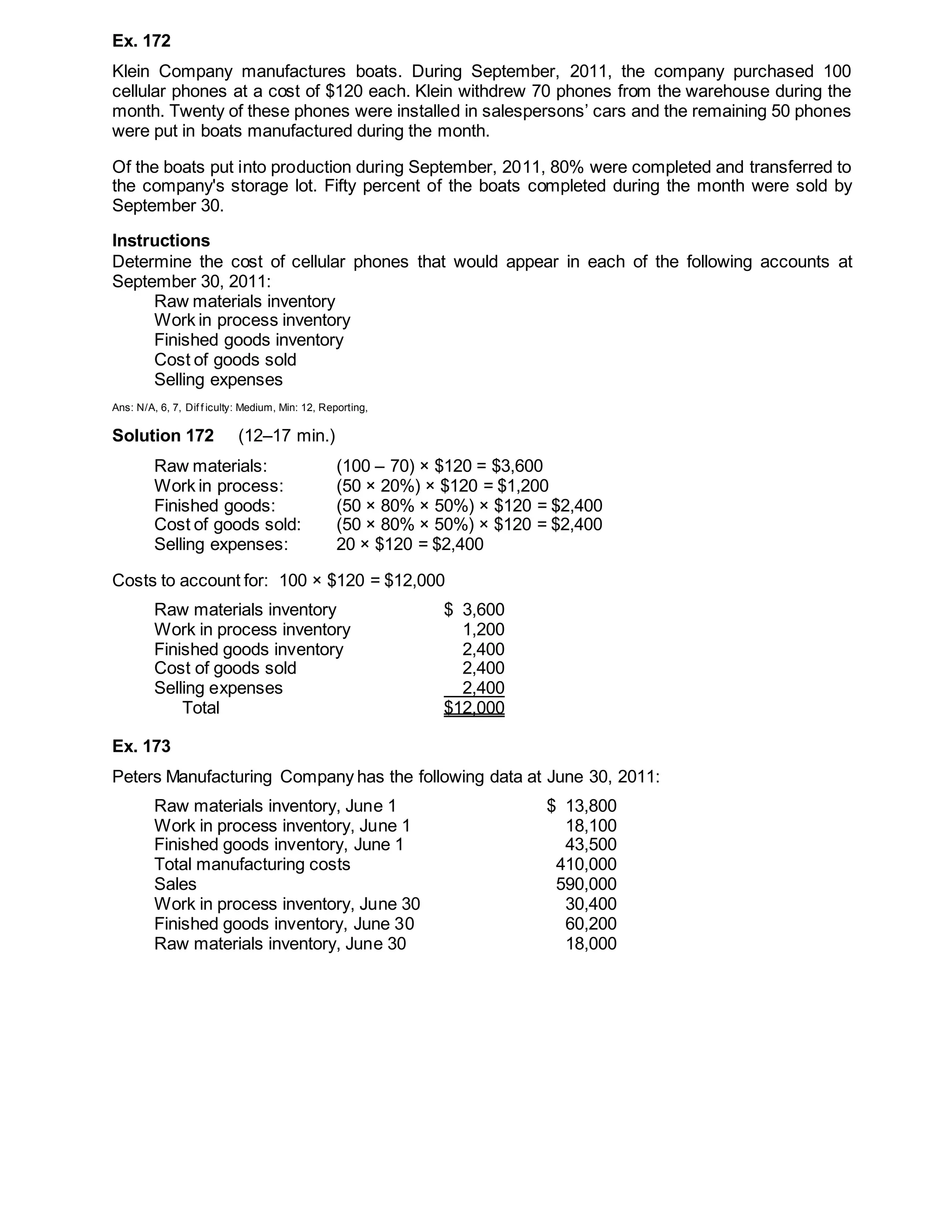 Managerial accounting-Test Bank for Students | DOCX