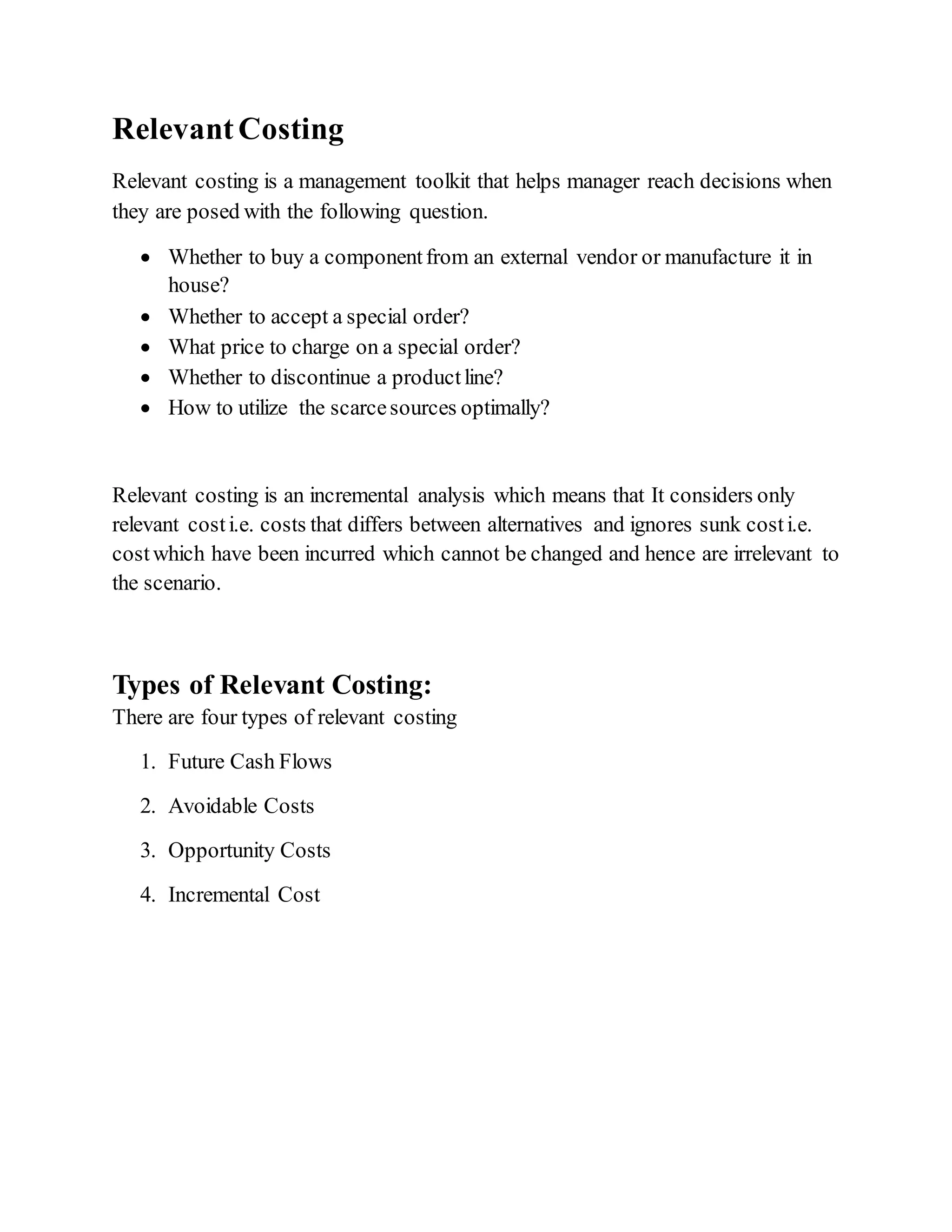 Managerial Accounting Report | DOCX