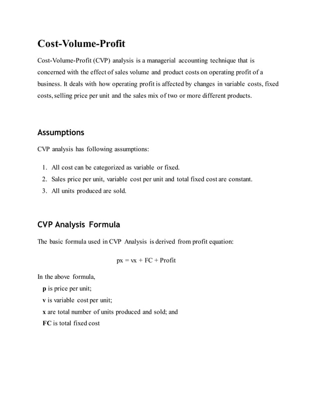 Managerial Accounting Report | PDF