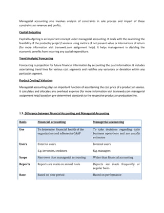 Managerial accounting assignment help pdf | PDF