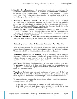 Managerial accounting ii | PDF